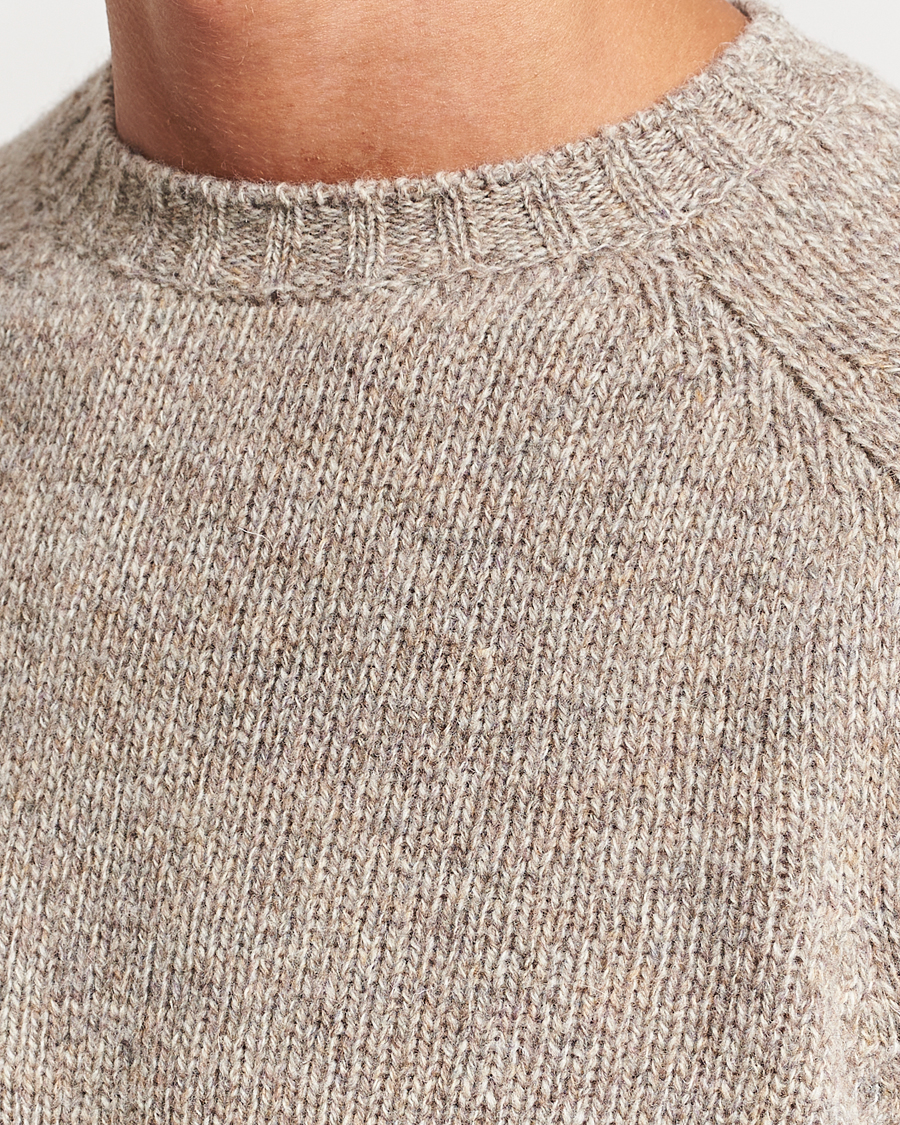 Filson Irish Wool 5-Guage Knitted Sweater Natural/Brown at CareOfCarl.com