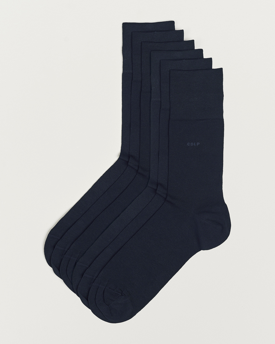 CDLP 6-Pack Cotton Socks Navy at CareOfCarl.com