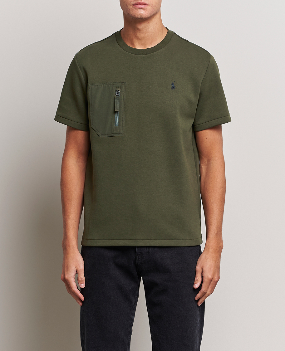 Polo Ralph Lauren Double Knit Pocket T-Shirt Company Olive at CareOfCarl.co