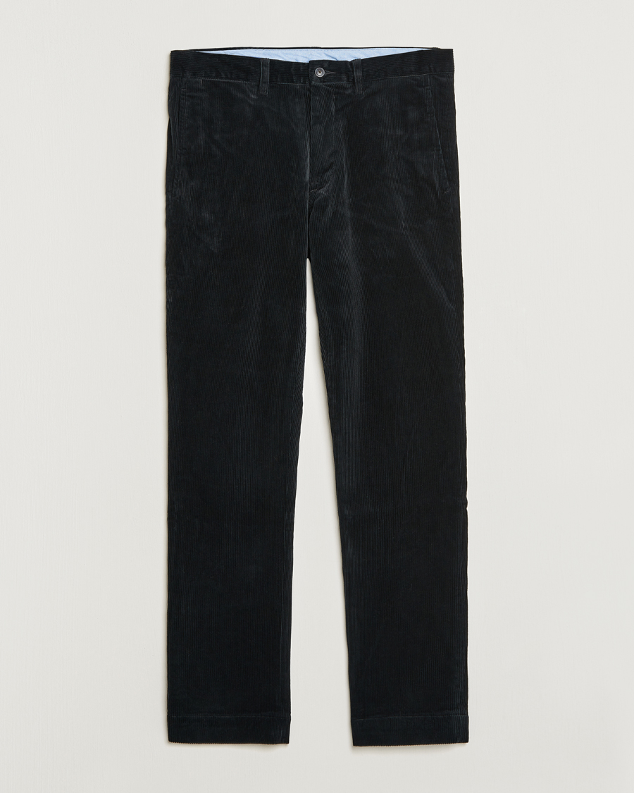 Polo Ralph Lauren Bedford Slim Fit Corduroy Trousers Black at CareOfCarl.co