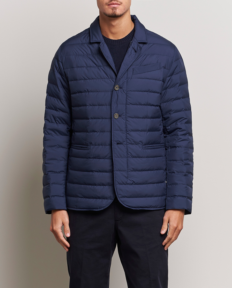 A.P.C. Wool Blouson Jacket Navy at CareOfCarl.com