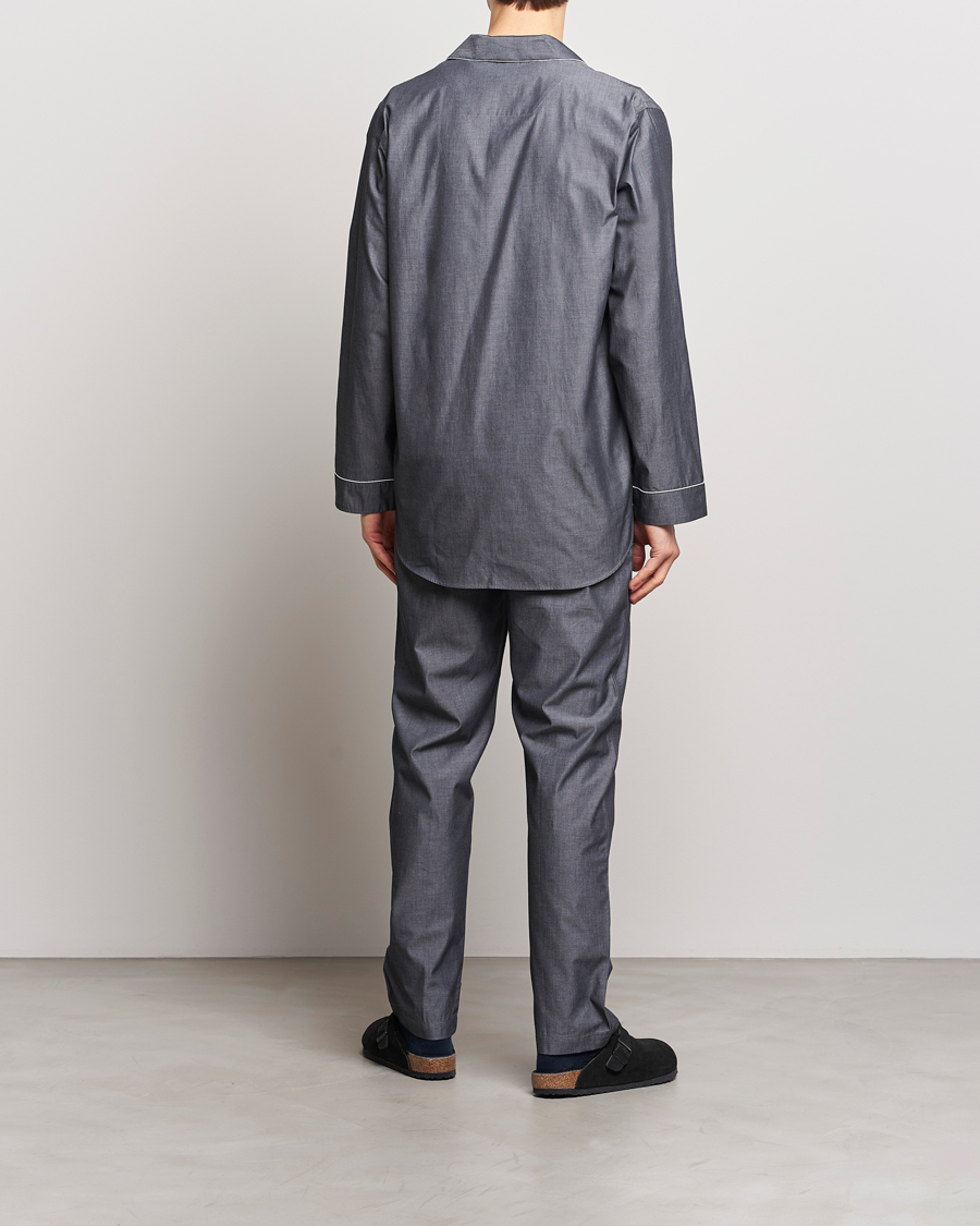 Zimmerli of Switzerland Mercerised Cotton Pyjamas Dark Grey at CareOfCarl.c
