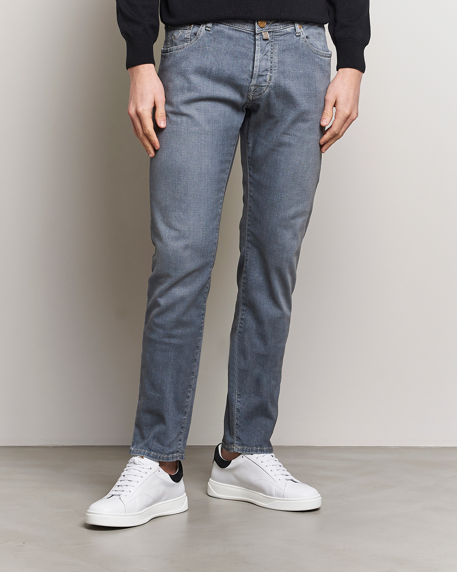 Jacob Cohën Nick Naples Super Slim Stretch Jeans Light Grey at CareOfCarl.c