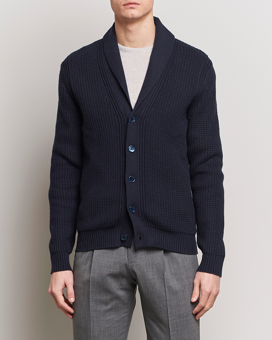 Polo Ralph Lauren Cotton Cardigan Hunter Navy at CareOfCarl.com