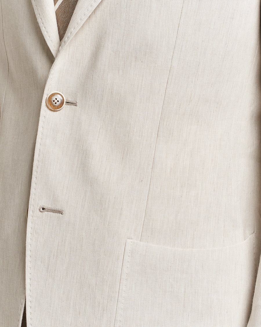 Morris Heritage Summer Linen Blazer Beige at CareOfCarl.com