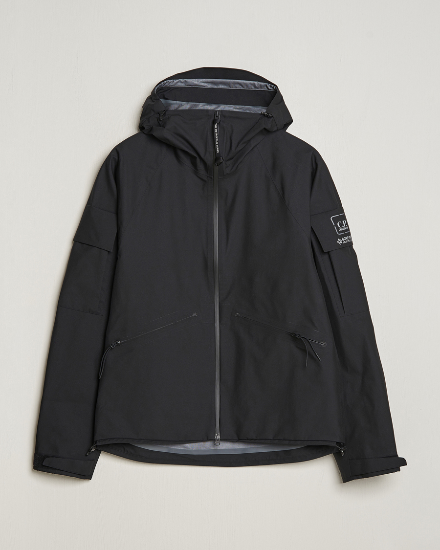 C.P. Company Metropolis GORE-TEX Nylon Hooded Jacket Black at CareOfCarl.co