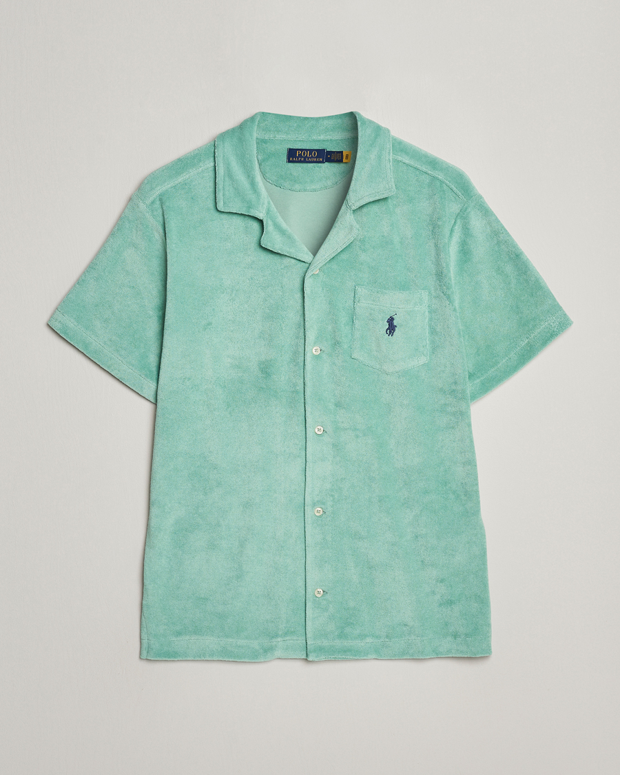 Polo Ralph Lauren Cotton Terry Short Sleeve Shirt Celadon at CareOfCarl.com