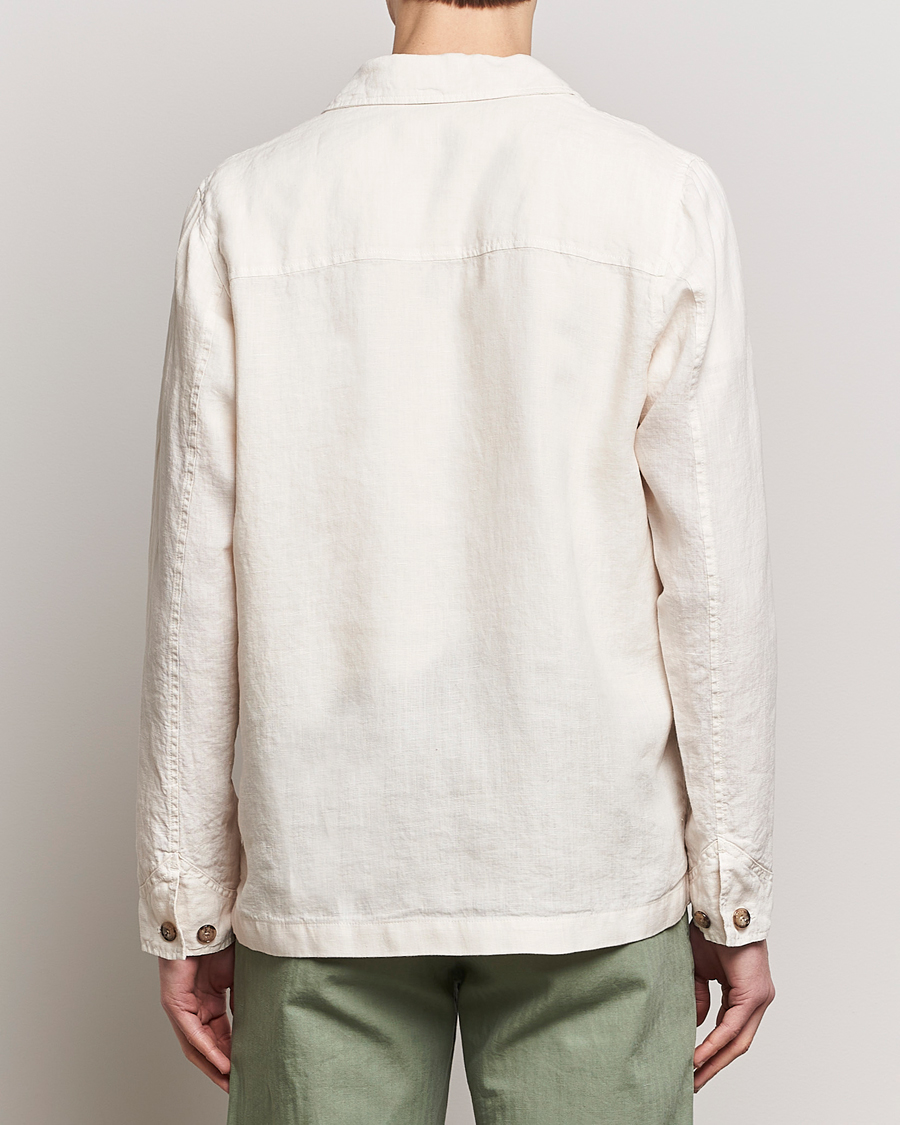 Altea Linen Shirt Jacket Beige at CareOfCarl.com
