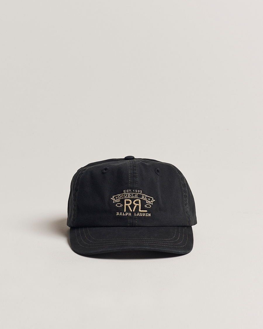 RRL Sportsman Cap Black at CareOfCarl.com