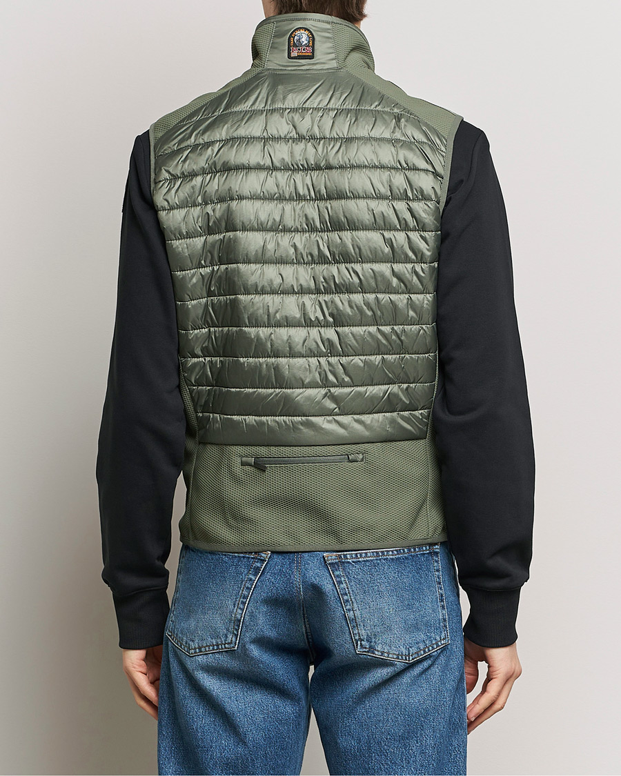Parajumpers Zavier Hybrid Vest Thyme Green at CareOfCarl.com