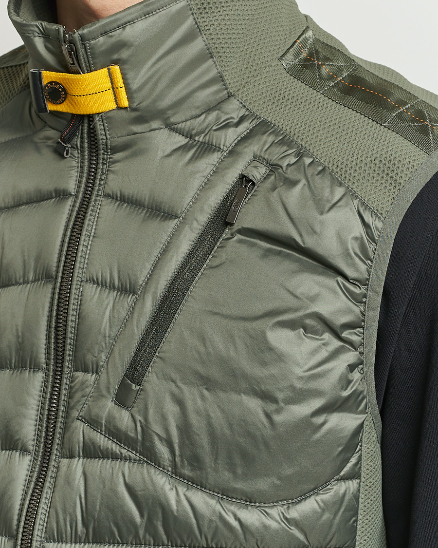 Parajumpers Zavier Hybrid Vest Thyme Green at CareOfCarl.com