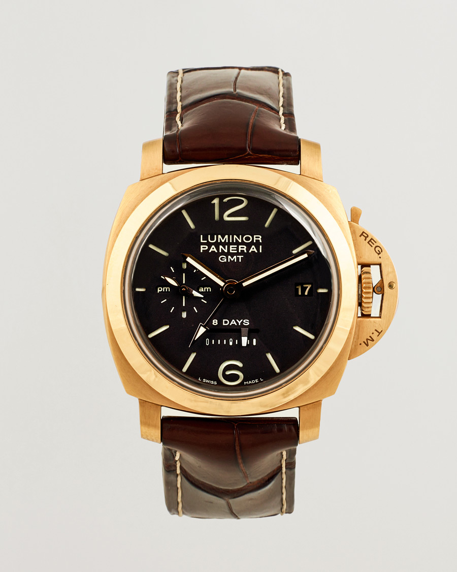 Panerai Pre-Owned Luminor GMT PAM00289 18K at CareOfCarl.com