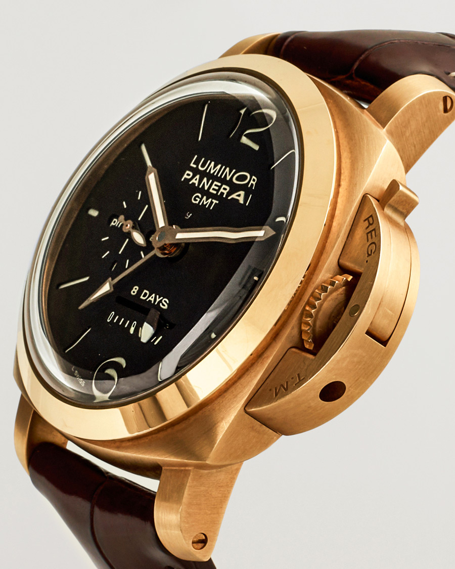 Panerai Pre-Owned Luminor GMT PAM00289 18K at CareOfCarl.com