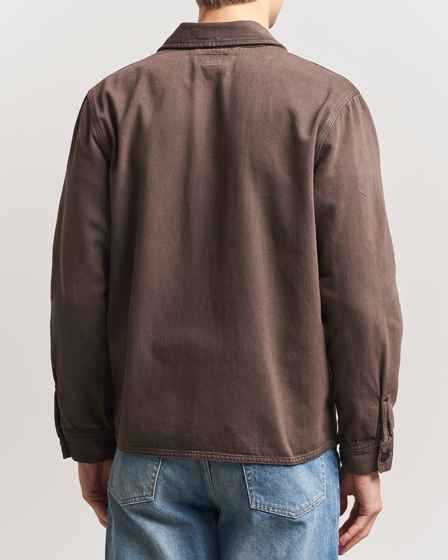 RRL Elmore Shirt Jacket Dark Brown at CareOfCarl.com