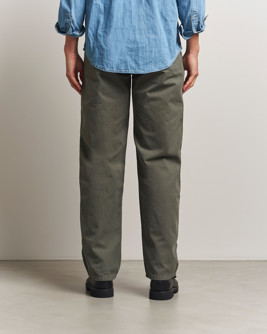 Nudie Jeans Tuff Tony Duck Canvas Pants Green at CareOfCarl.com